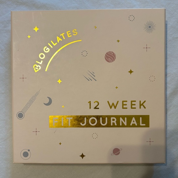 Office | Nib Blogilates 12 Week Fit Journal With Gold Pen And Tape ...